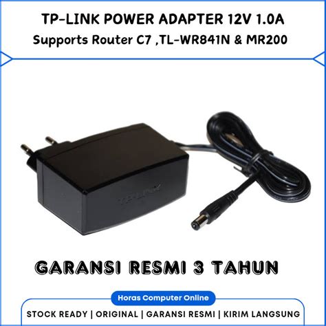 Jual Kabel Power Adapter Tp Link 12v 1 0a Plug Ac Output Dc Original Jakarta Pusat Horas