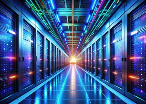 Inside A Cuttingedge Data Center Servers Supercomputers And Network Visualization A Glimpse Into