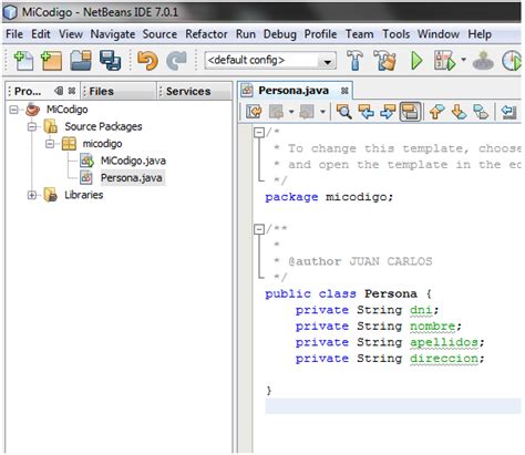 Programadores Del Futuro Crear Una Clase En Netbeans