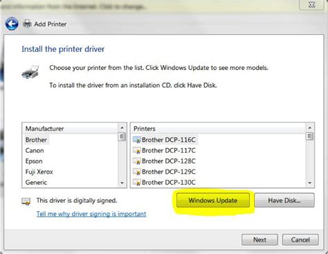 Windows Printer Setup
