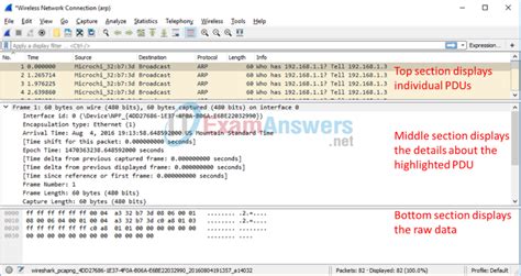 7 1 10 Lab View ARP Traffic In Wireshark Answers