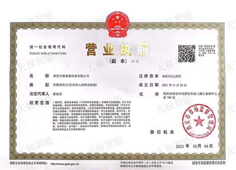 西安天极智能科技有限公司电气设备的制造，电机及其控制系统的研发，人工智能应用软件