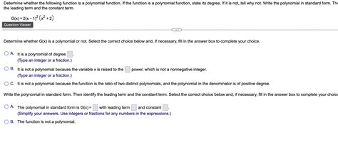 Solved Determine Whether The Following Function Is A Chegg