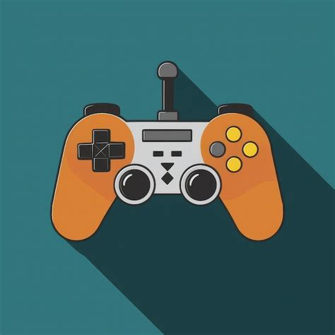 Joystick Game Console Vector Icon Video Game Controller Icon Concept