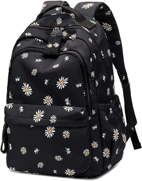 Mfikaryi Daisy Prints Backpack For Girls Middle School Bookbag Elementary School