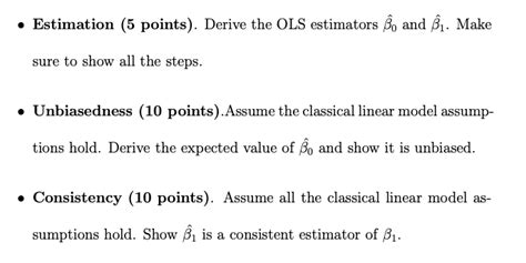 Solved OLS Estimators Are BLUE OLS Estimators Are Chegg Com