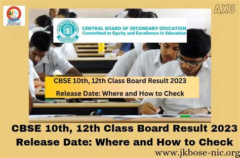 Cbse 10th 12th Class Board Result 2023 Release Date Where And How To Check