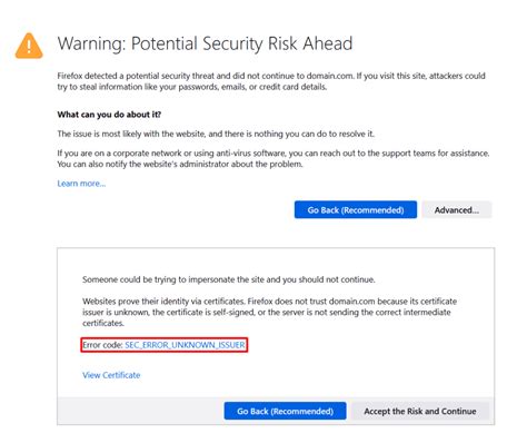 Corriger L Erreur Net Err Cert Authority Invalid