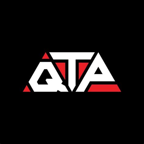 Premium Vector Qtp Triangle Letter Logo Design With Triangle Shape