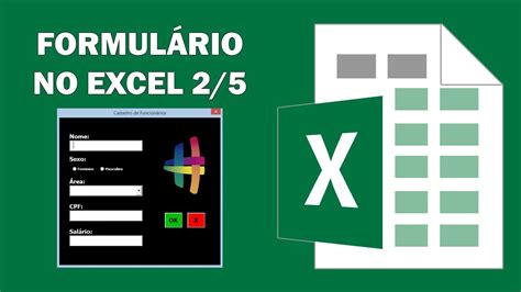 Como Criar Formulário No Excel Criando Userform No Vba 2 5 Youtube