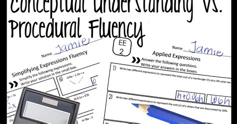 middle school math assessments conceptual understanding vs procedural