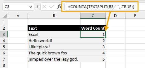 5 Ways To Count Words In Microsoft Excel How To Excel