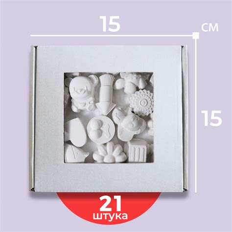 Гіпсові Фігурки Розмальовки 21 Штука Набір в Коробці 15х15х3 См — Купити Недорого на Bigl Ua