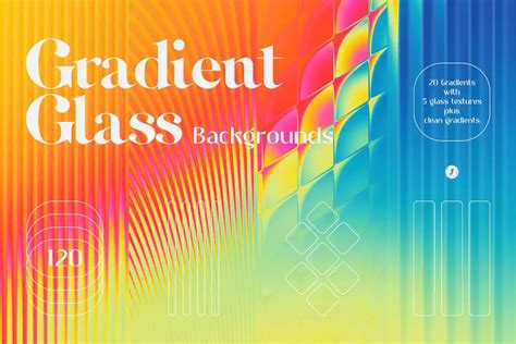 Gradient Glass Backgrounds Free Download