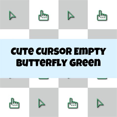 Cursor Cute Cursor Empty Butterfly Green For Chrome Cursor Space