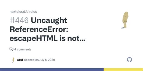 Uncaught Referenceerror Escapehtml Is Not Defined · Issue 446