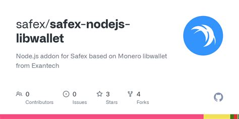 Github Safexsafex Nodejs Libwallet Nodejs Addon For Safex Based On
