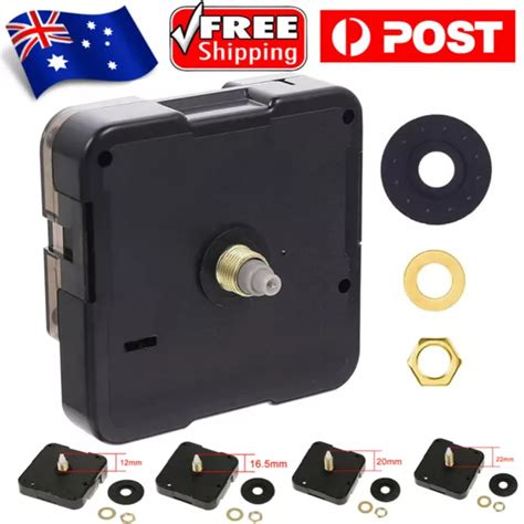 SILENT DIY QUARTZ Movement Wall Clock Motor Mechanism Long Spindle Repair Kit AU