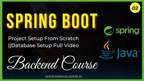 02 Project Setup From Scratch Database Setup Full Video Blog App In Springboot