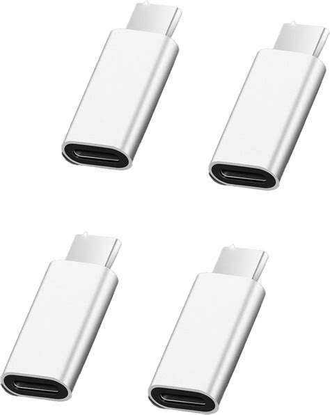 Amazon Com Usb C Adapter Lighting Female To Usb Type C Male Adapter Support Qc Fast