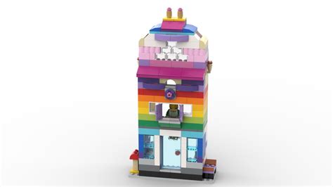 Lego Moc 10715 Rainbow Doll House By Lenarex Rebrickable Build With Lego