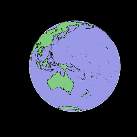 Orthographic World Map