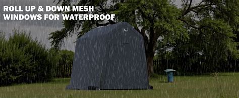Benass 6x8 Outdoor Portable Storeage Shed With 1 Roll Up