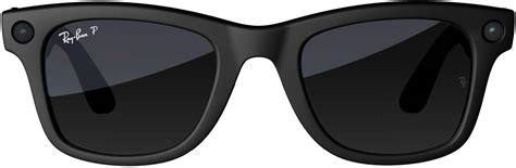 Ray Ban Meta Wayfarer Standard Smart Bluetooth Audio Glasses Matte Black Polarized