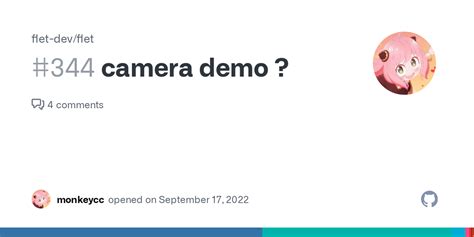 Camera Demo · Issue 344 · Flet Devflet · Github