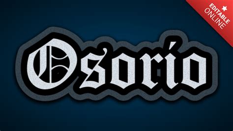 Osorio Gangster Text Effect Generator