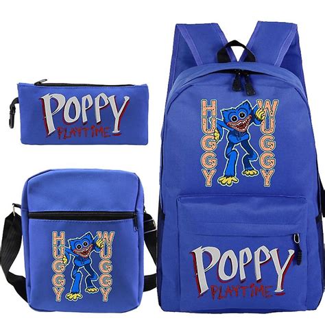 poppy playtime spil print rygsæk huggy wuggy skuldertaske rygsæk p