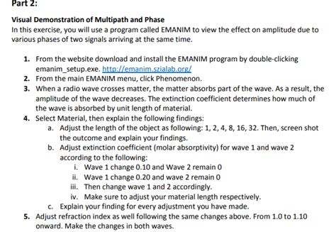 Solved Visual Demonstration Of Multipath And Phase In This Chegg Com