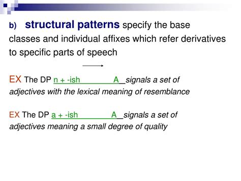 Ppt Morphological Structure Of English Words Words Lecture 3 Powerpoint Presentation Id