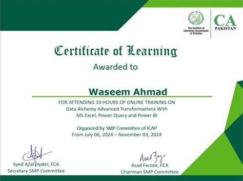 Waseem A On Linkedin Certification Excel Powerquery Powerbi Datatransformation