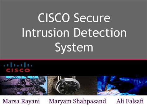 Ppt Cisco Secure Intrusion Detection System Powerpoint Presentation