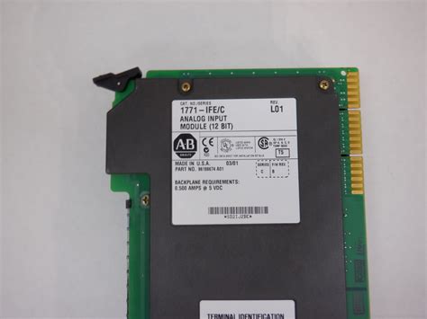 Allen Bradley Analog Input Module 12bit 1771 IFE C Technical Repair Solutions
