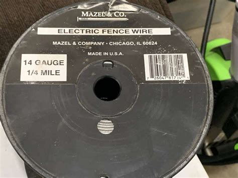 14 Gauge Electric Fence Wire By Mazel And Co Covers 1 4 Mile Garage