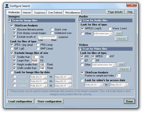 Setting Up Snitch Porn Scanner Software To Run A Scan For Pornographic Material