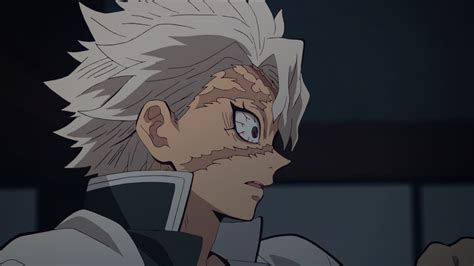 White Hair Kimetsu No Yaiba Shinazugawa Sanemi Hashira Anime Anime