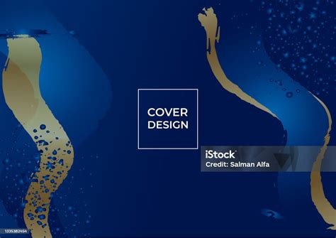 블루 골드 배경 모던 럭셔리 스타일 추상적인 배경 디자인 현대 미래 기술 배경 벡터 일러스트 유체 그라데이션 모양 컴포지션 게임 디자인 포스터 0명에 대한 스톡 벡터 아트