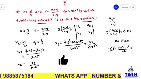 Functionally Relateddependent Problem 1 Jacobian Property 3 Youtube