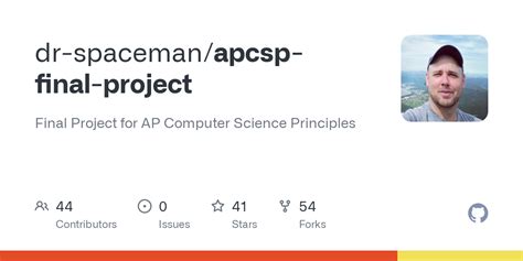 Github Dr Spaceman Apcsp Final Project Final Project For Ap Computer