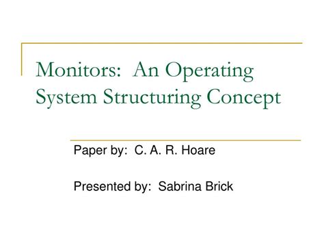 ppt monitors an operating system structuring concept powerpoint