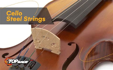 Stravilio Full Set Of Cello Strings Size 4 4 And 3 4 Cello Strings Steel Core With