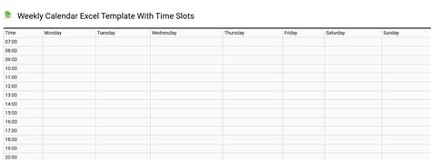 Best Weekly Calendar Excel Template Free Download And Customization