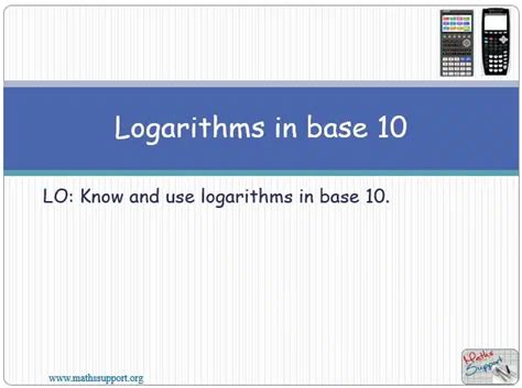 Maths Igcse E3 103 Logarithms In Base 10 Math Support