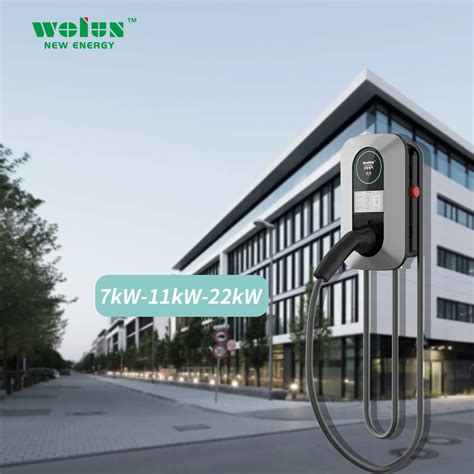 2형 Ac Ev 충전기 7kw 11kw 22kw 벽걸이 전기차 빠른 충전기 벽 설치식 전기차 Ac Ev 충전 스테이션 Ac