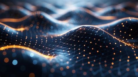 premium photo abstract data technology illustration low poly shape