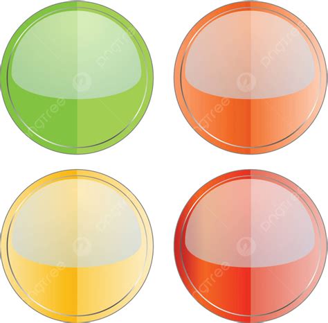 Glossy Buttons Illustration Click Push Vector Illustration Click Push PNG And Vector With