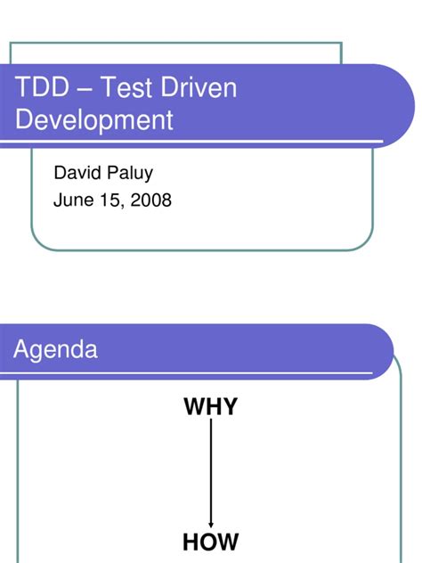 Tdd Test Driven Development Pdf Test Driven Development
